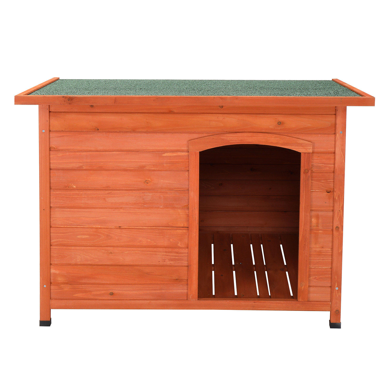 Tucker Murphy Pet™ Cherylanne Orange Wood Dog House | Wayfair