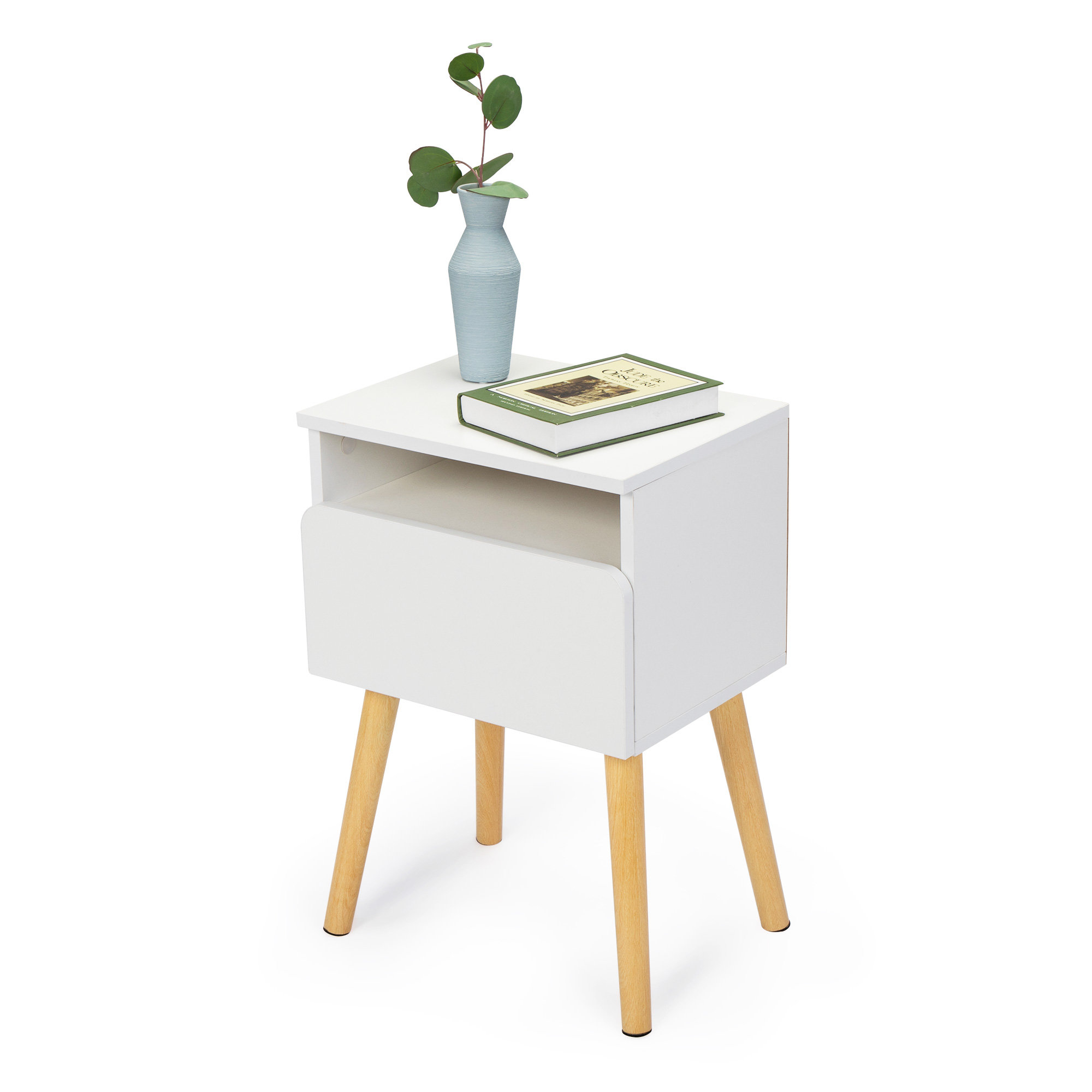 Corrigan Studio® Mid Century Modern Nightstand Bed Side Table Night Bed ...