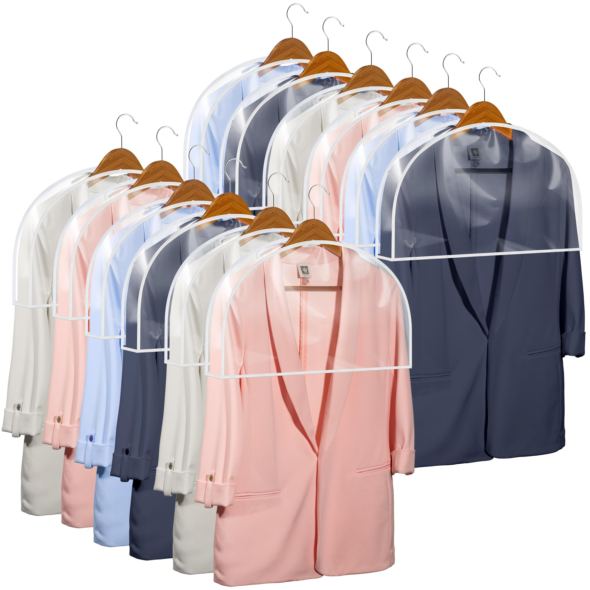 Latitude Run® Clear Vinyl Shoulder Covers Closet Suit Protects Storage ...