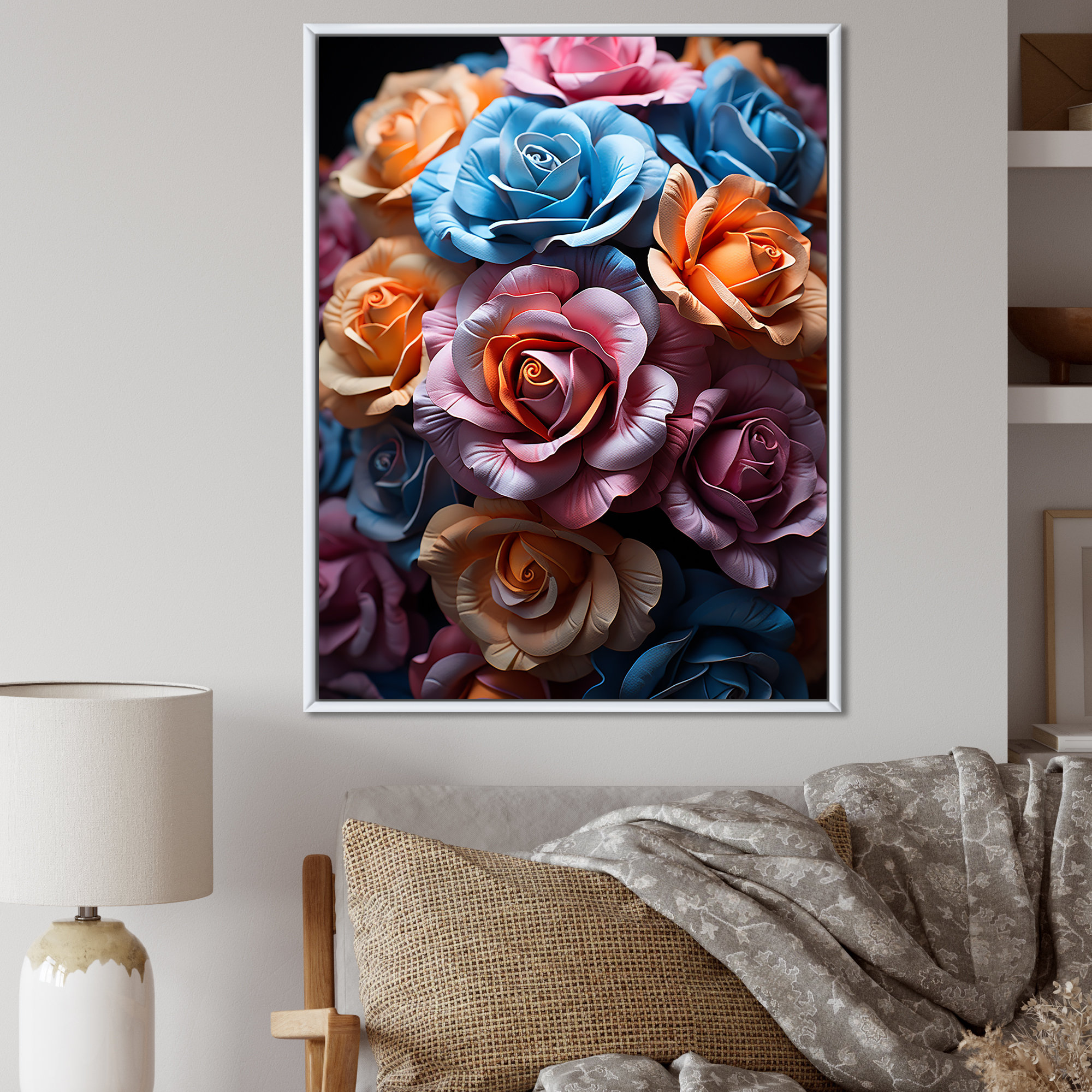 House of Hampton Abstract Roses Exploded Beauty - Roses Wall Art Prints ...