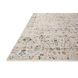 Bungalow Rose Tukhig Power Loom Ivory Rug & Reviews | Wayfair