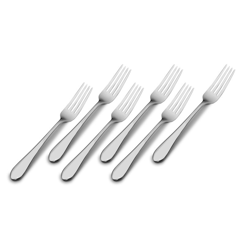 Ebern Designs 18.0 Stainless Galley Set Of 6 Dinner Forks | Wayfair