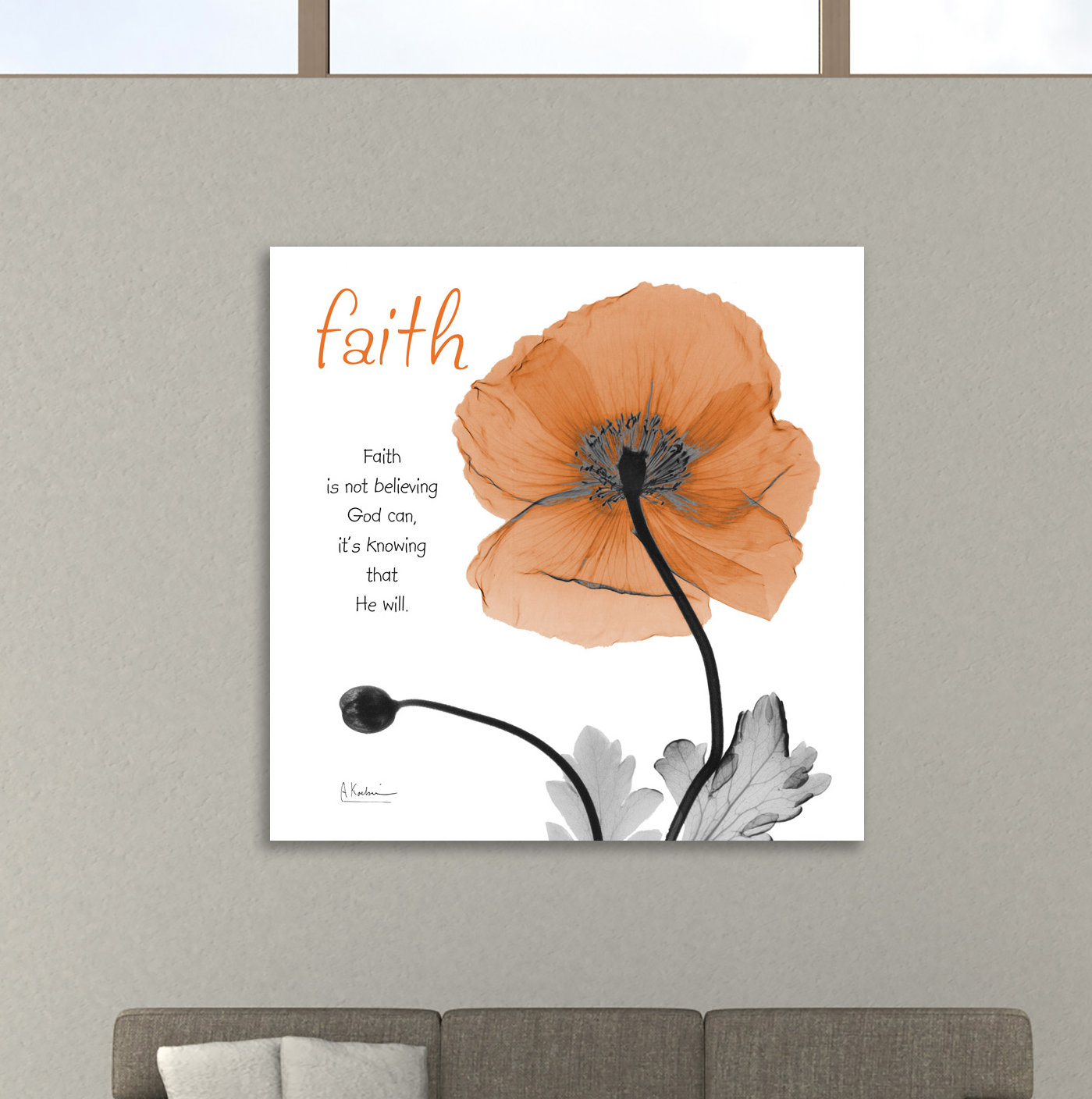 Latitude Run® "Iceland Poppy Faith" Gallery Wrapped Canvas By Albert ...