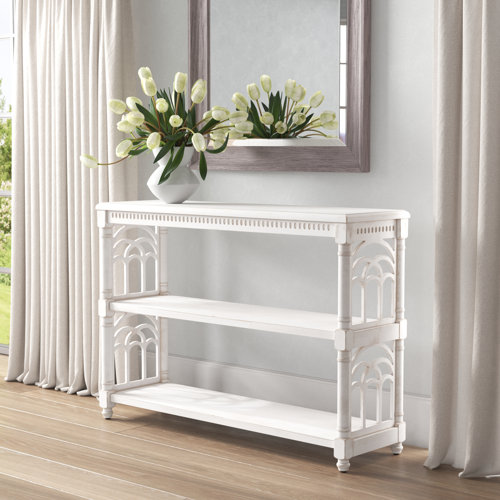 White Wood Console Tables You'll Love | Wayfair