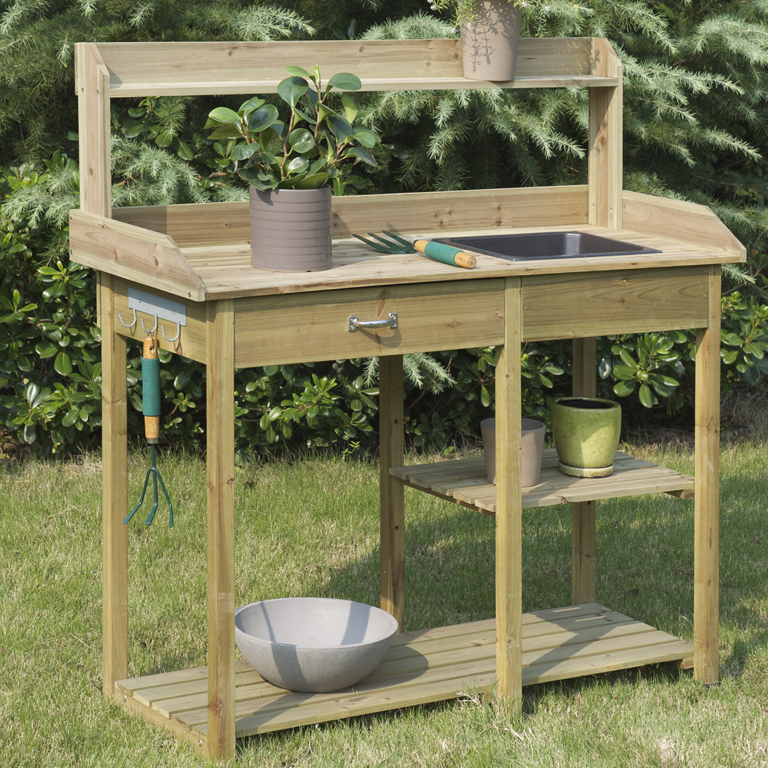 Millwood Pines Jackson Fir Potting Bench & Reviews - Wayfair Canada