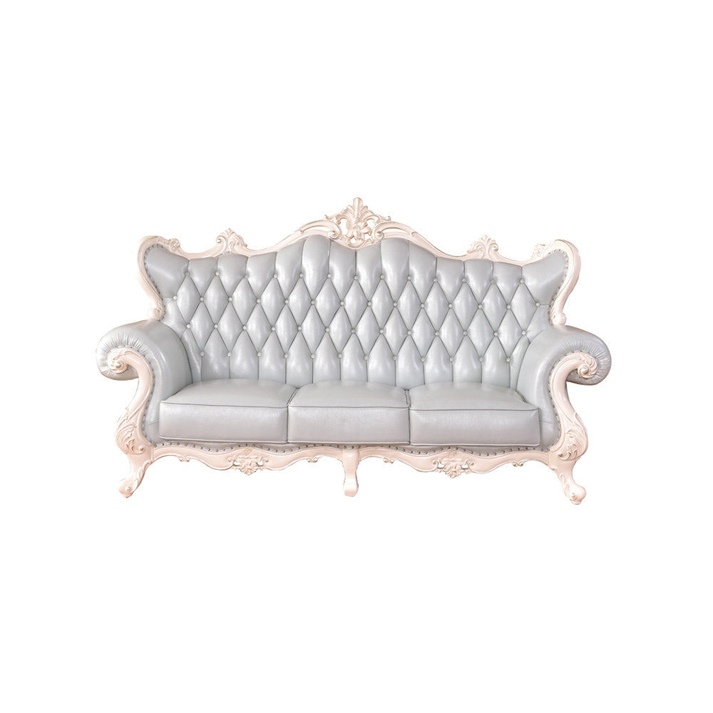 Romero European style small apartment simple leather sofa - Wayfair Canada