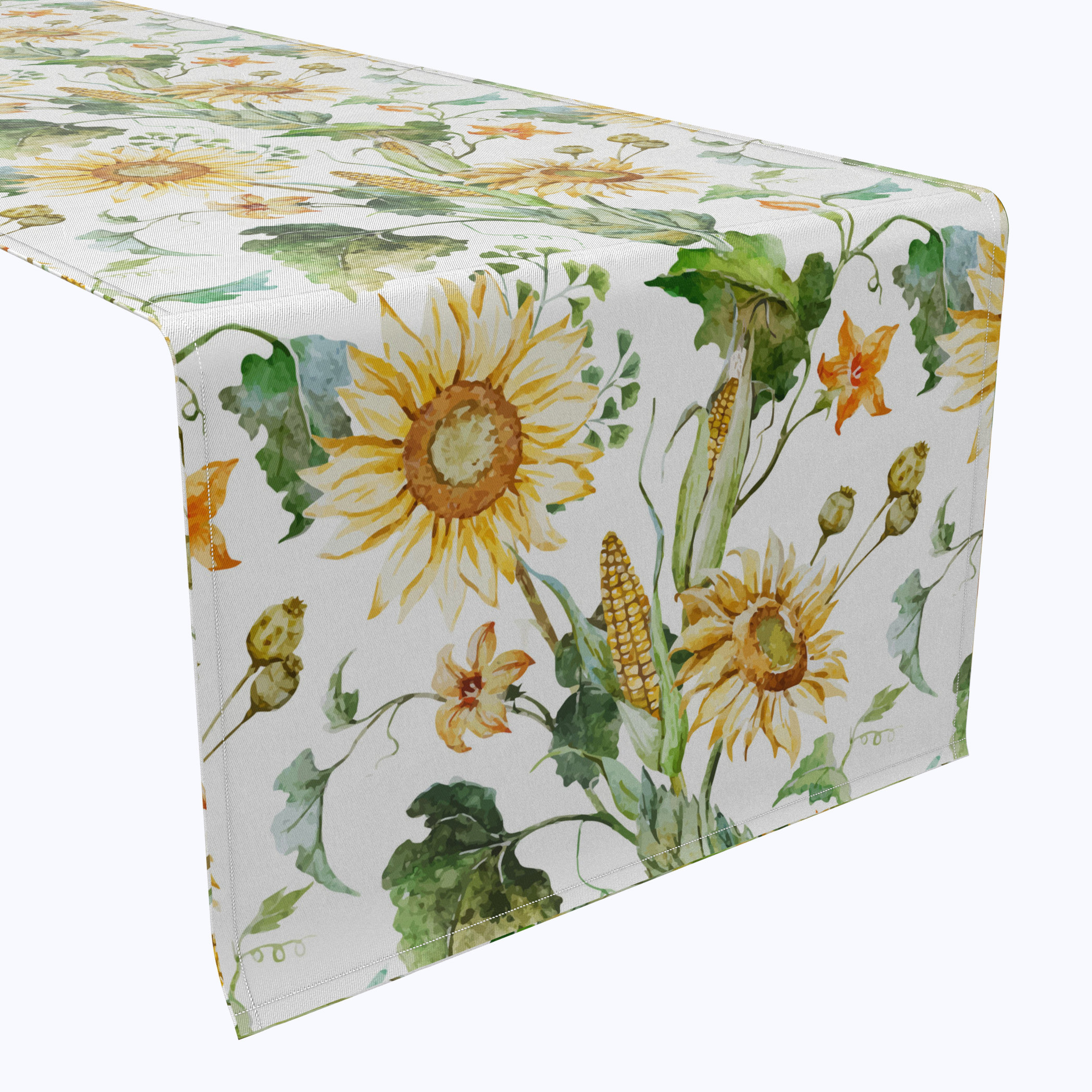 East Urban Home Floral 234 Cotton Table Runners Floral | Wayfair