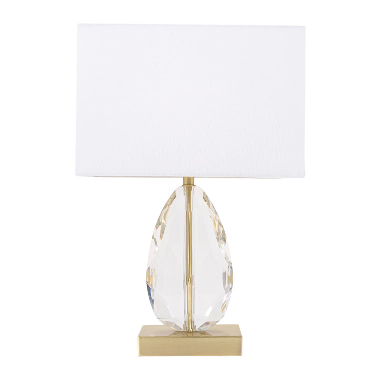 Fairmont Park Modern Clear K9 Faceted Crystal Glass Table Lamp Base ...