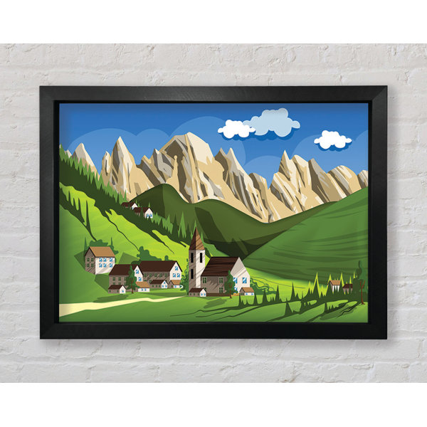 Union Rustic Village In Sweden - Single Picture Frame Print | Wayfair.co.uk