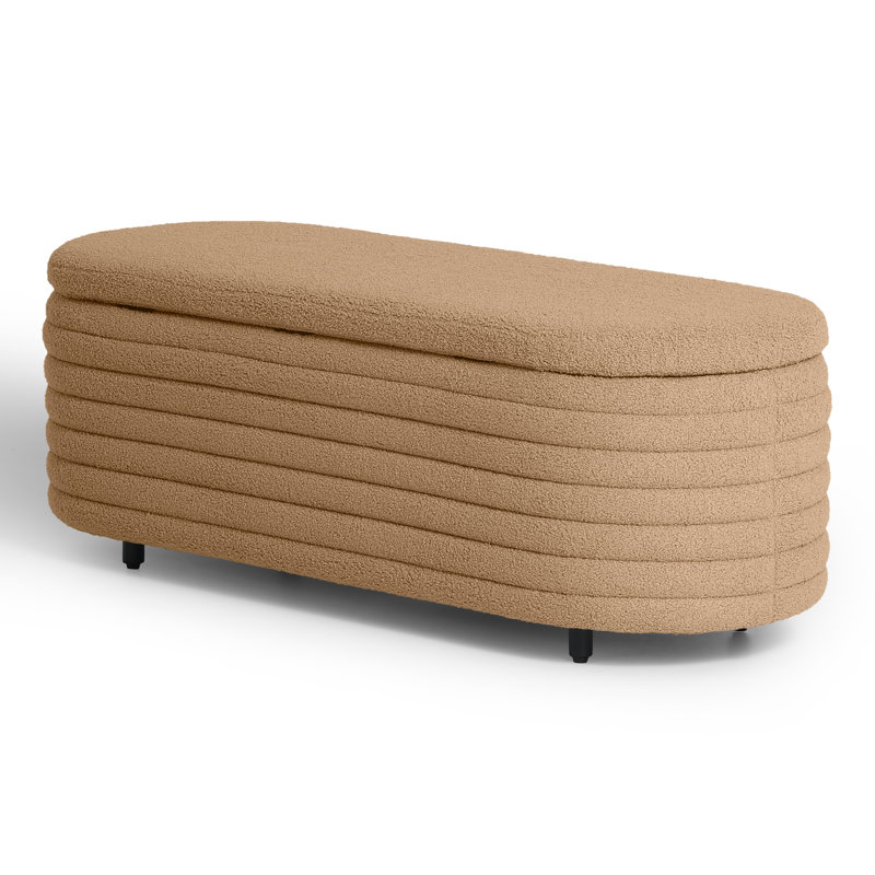 Wade Logan® Caitlun Polyester Upholstered Storage Bench | Wayfair