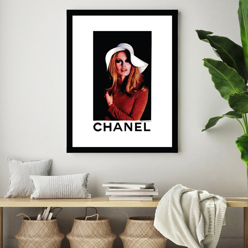 Mercer41 Brigitte Bardot Designer Fashion Framed Print | Wayfair