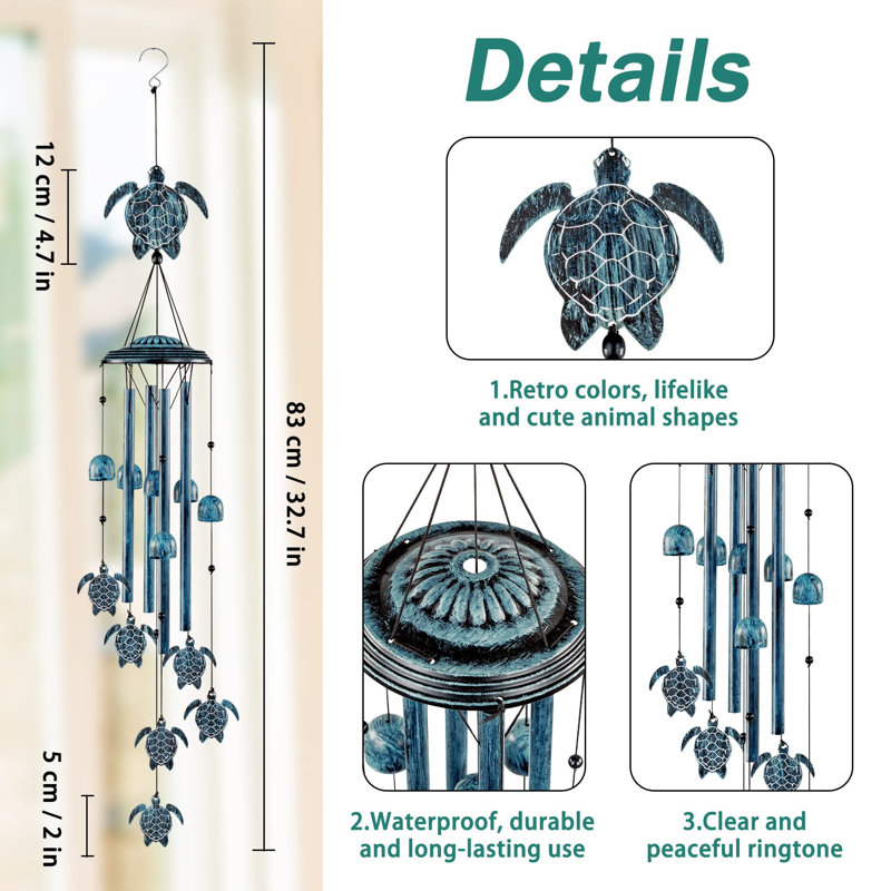 Arlmont & Co. Sea Turtle Wind Chime | Wayfair