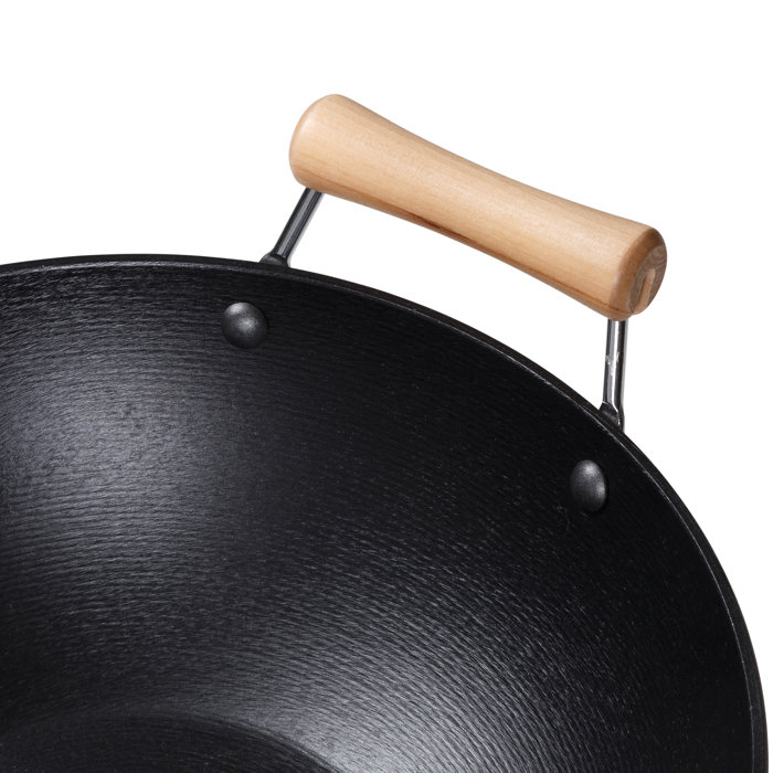 JOYCE CHEN 14'' Cast Iron Wok | Wayfair