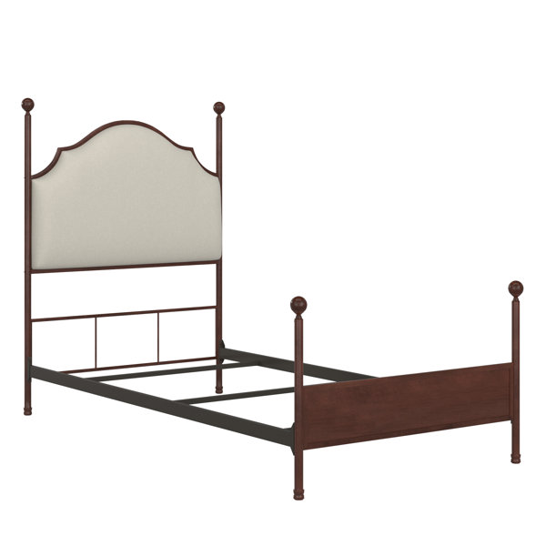 Three Posts™ Marinez Upholstered Metal Standard Bed & Reviews | Wayfair