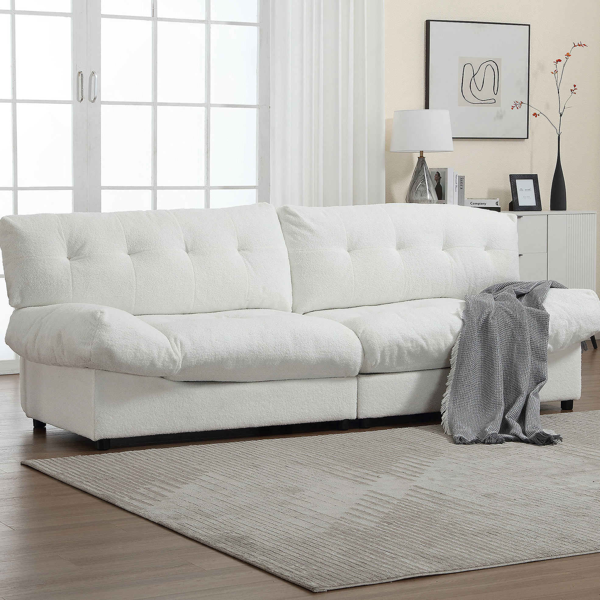 Hokku Designs Comfortable Cloud Sofa with Premium Materials for Living ...
