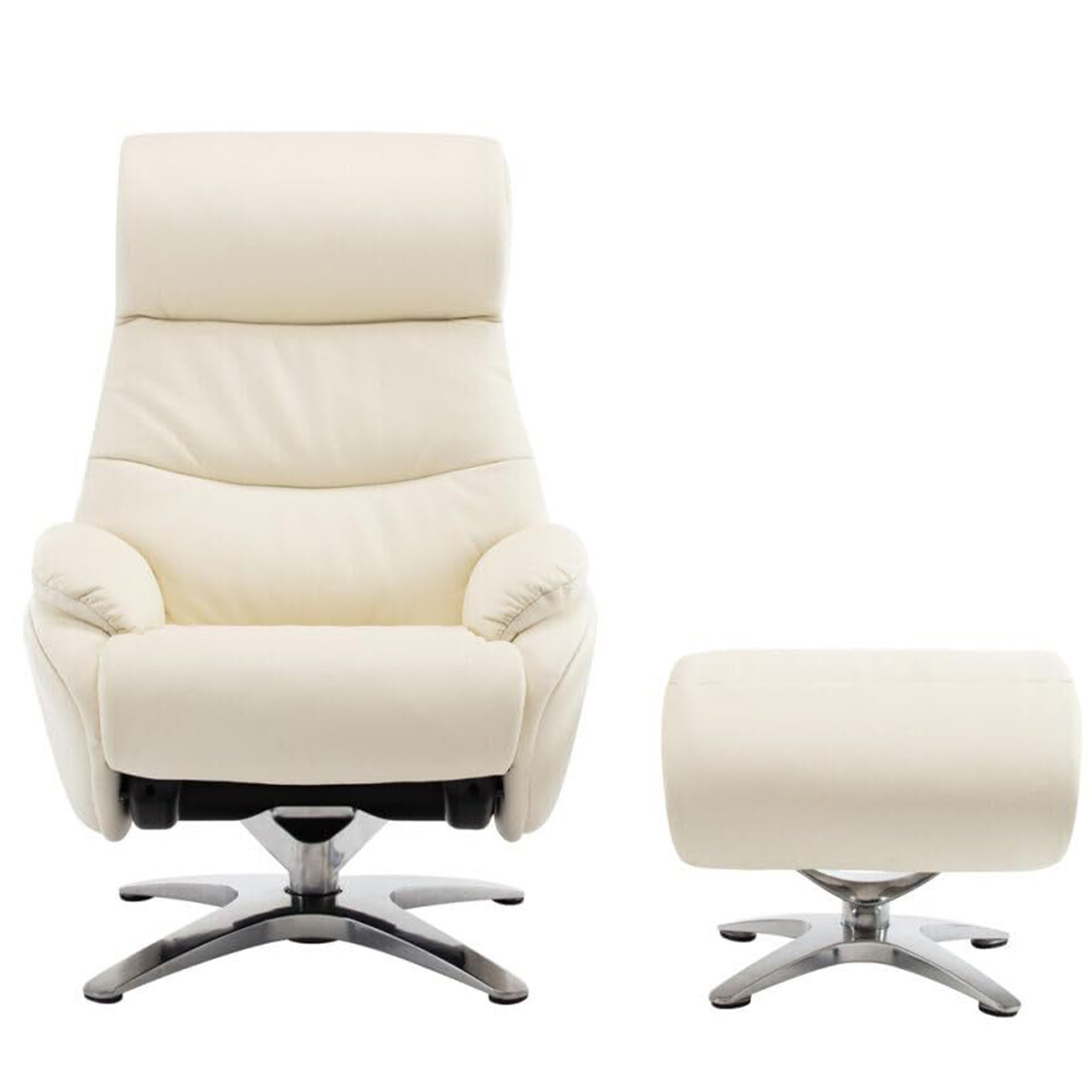 Orren Ellis Adler Reclining Pedestal Chair - Capri White | Wayfair