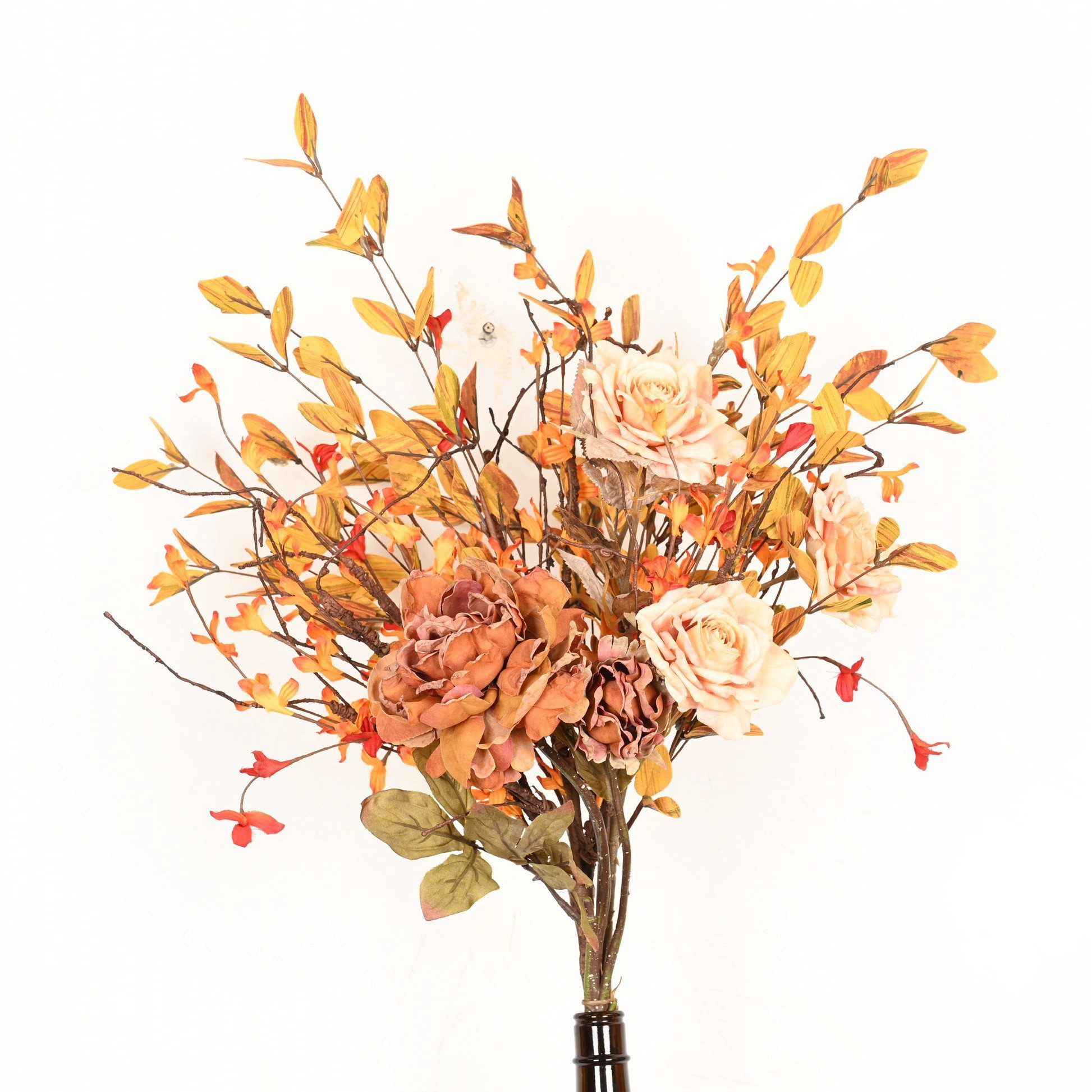 Ophelia & Co. 28" Artificial Fall Foliage Leaves Sprays Peony Floral ...
