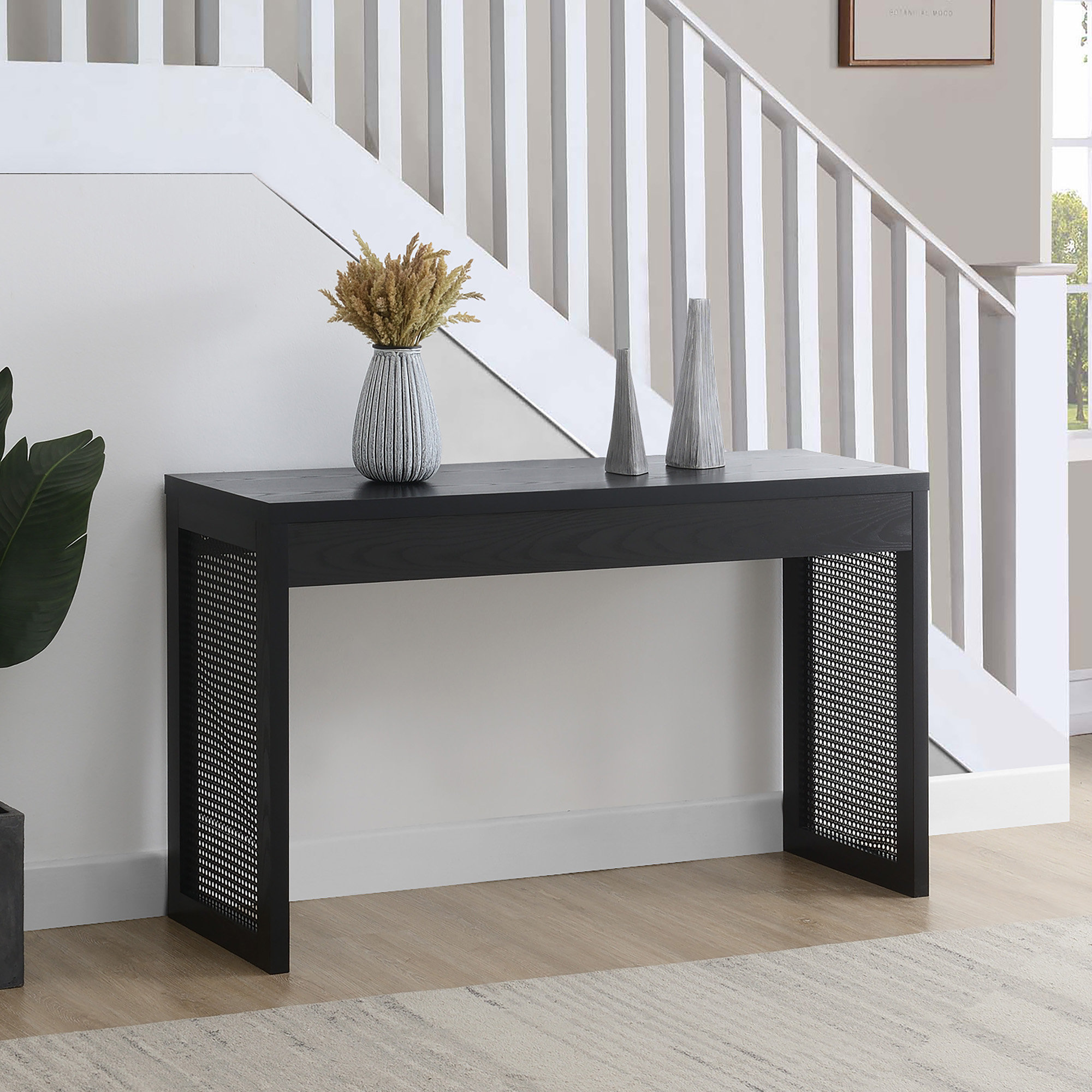 Bay Isle Home™ Brandasia Weave Hall Console Table/Desk & Reviews | Wayfair