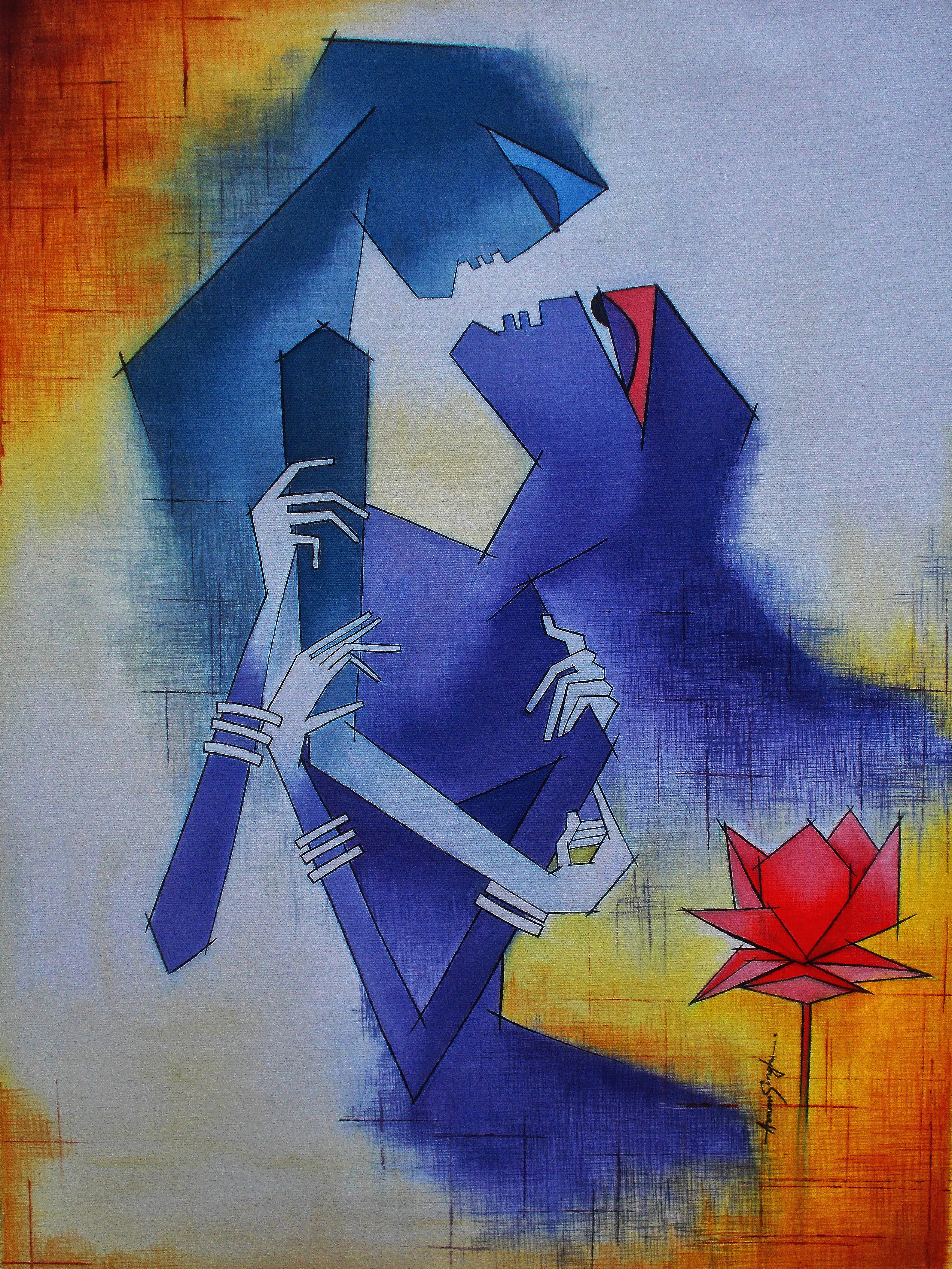 Made & Curated Amativeness by Amar Singha - Painting | Wayfair