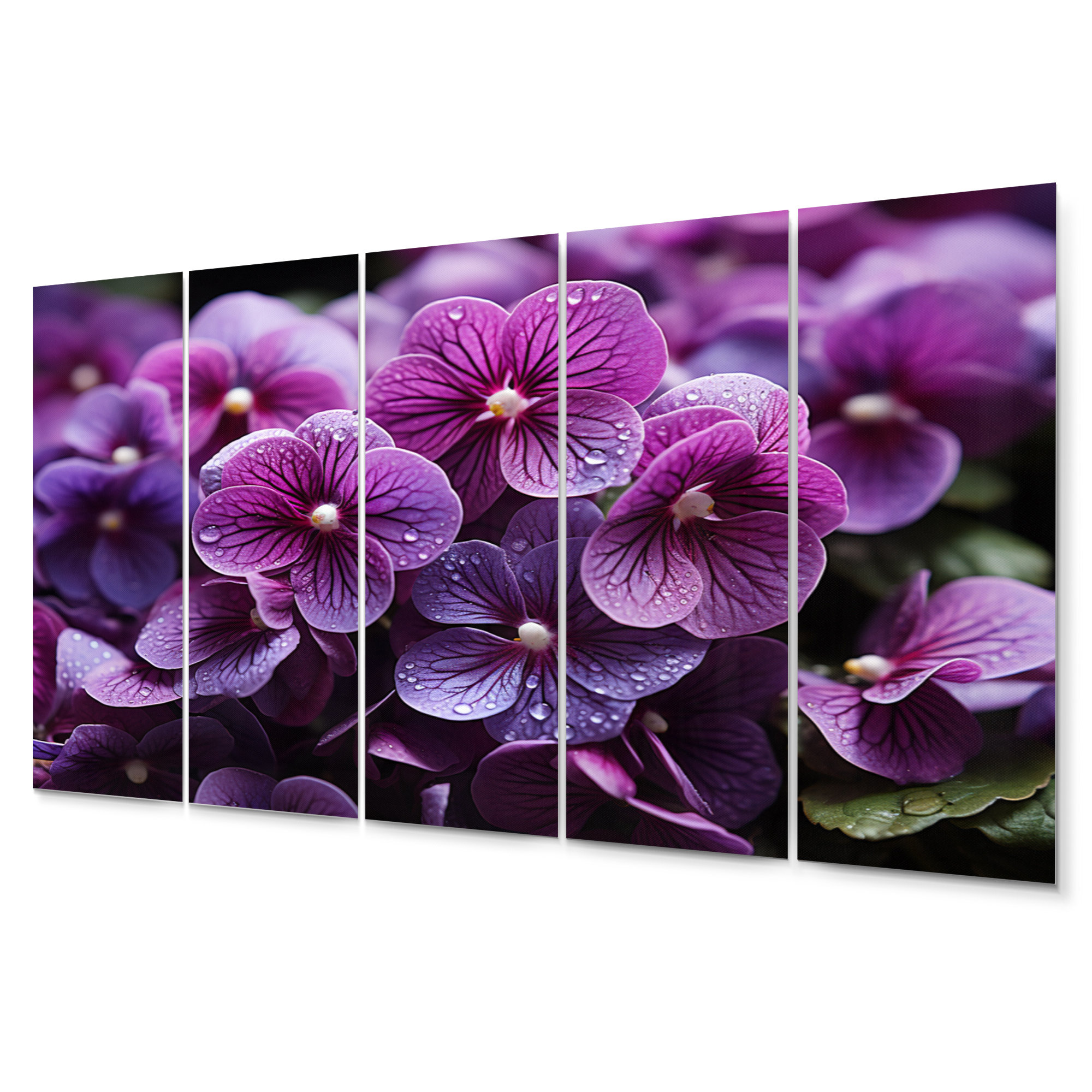 Latitude Run® Vibrant Violets Field Photo II - Floral Metal Wall Art ...