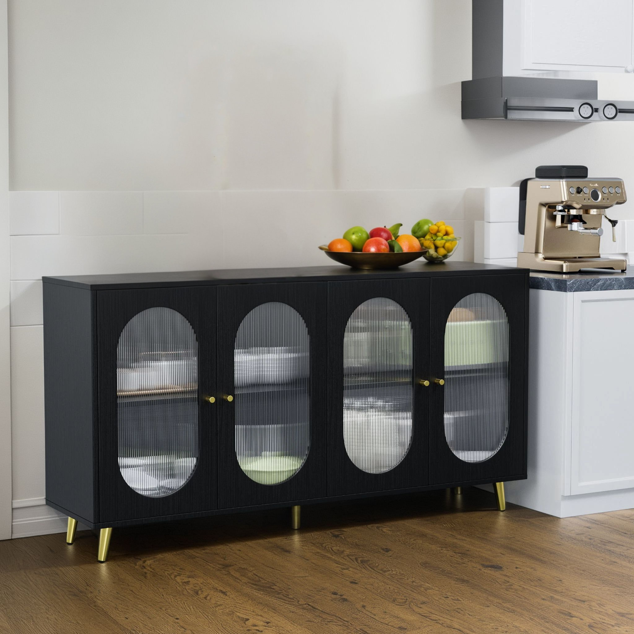 Mercer41 This Modern Sideboard Is A Freestanding Design With Acrylic ...