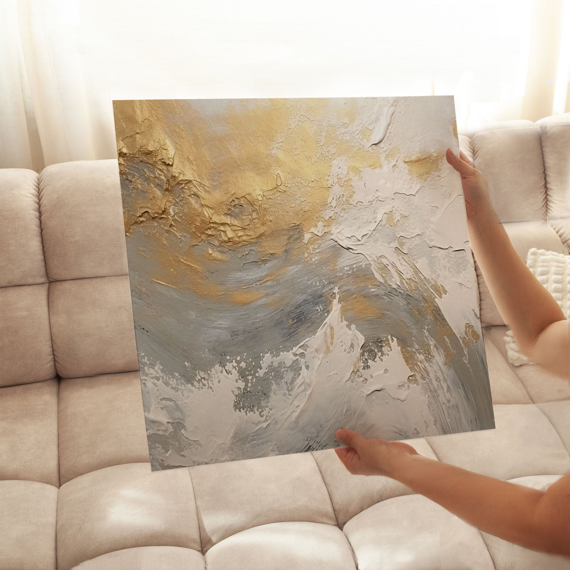 Mercer41 Abstract Transitional Abstract II Modern Unframed Art Print ...