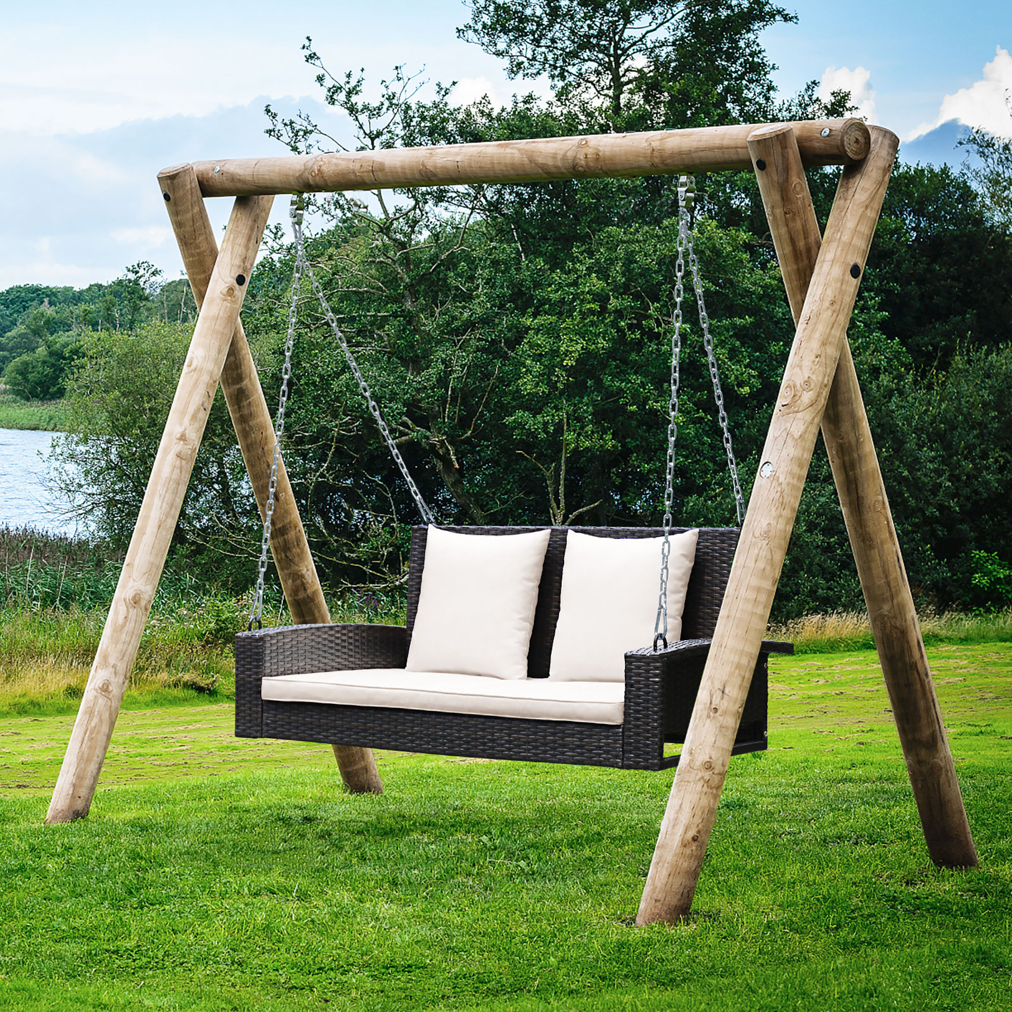 Costway Porch Swing & Reviews | Wayfair