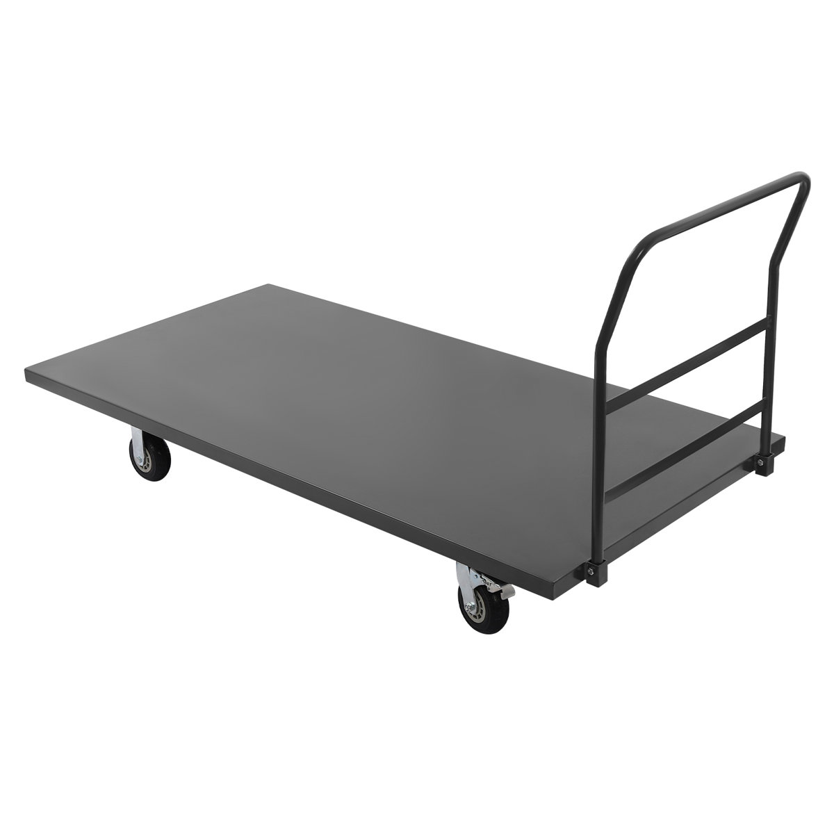 SUNYOU Steel Plate Trolley 2000Lbs 36*72In With Front Armrest Gray ...