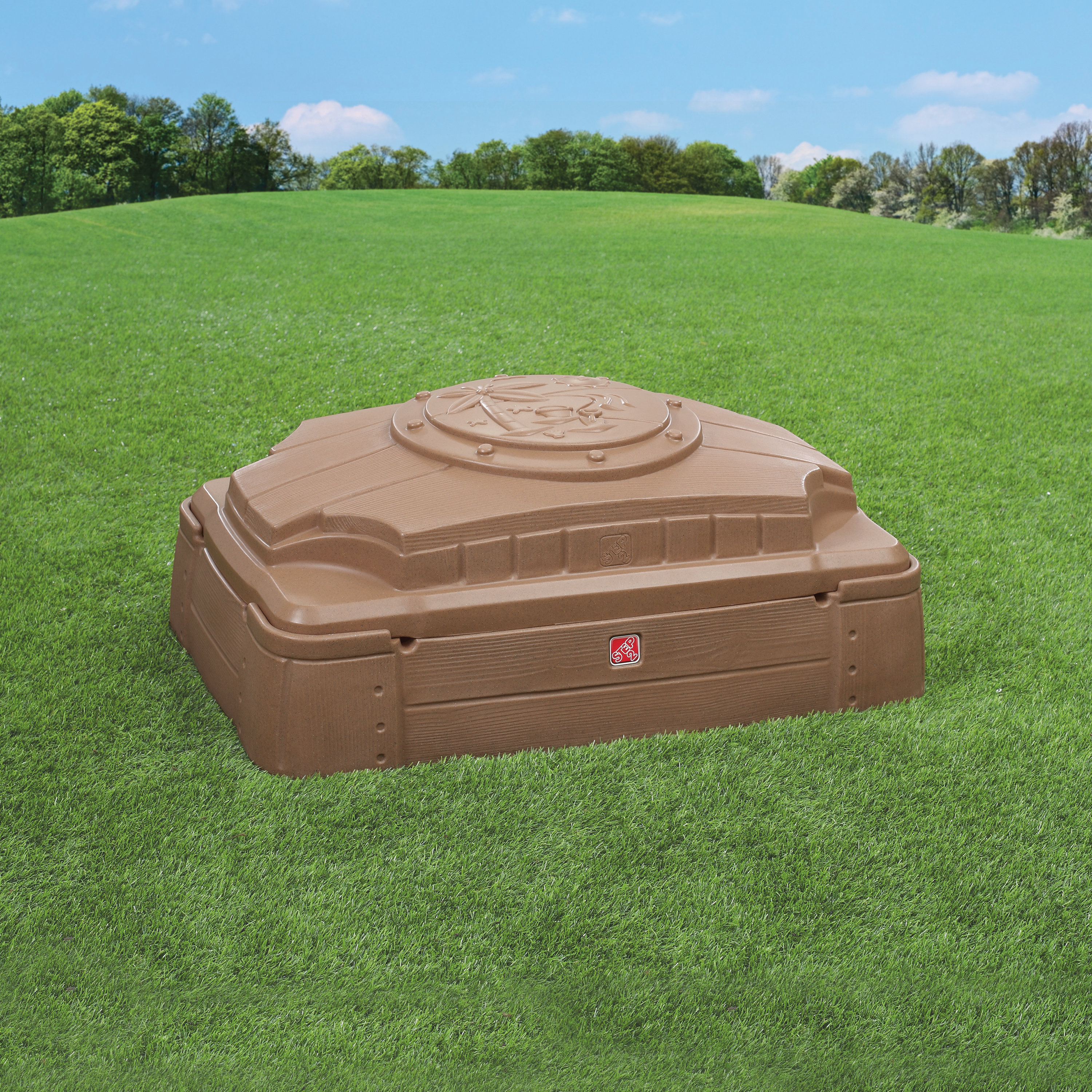 Step2 71.12Cm x 27.94Cm Plastic Brown Sandbox | Wayfair.co.uk