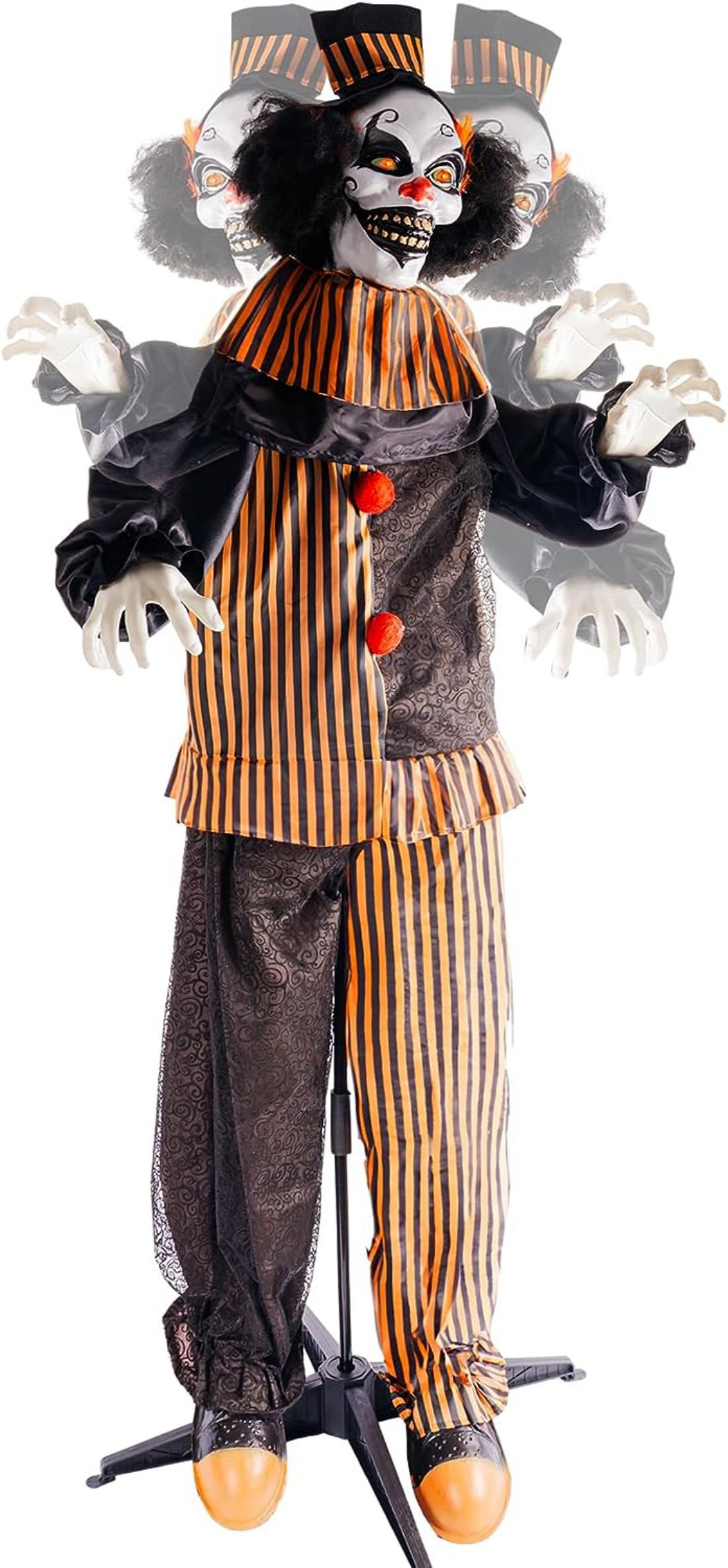 The Holiday Aisle® Halloween Outdoor Standing Clown Decoration, Life ...