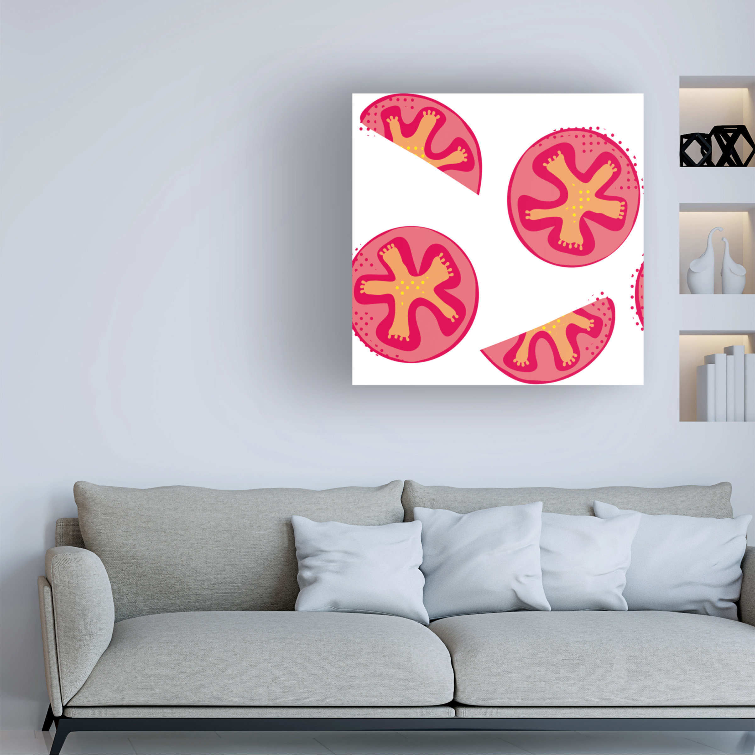 Ebern Designs Summer Bounty Pattern 4 On Canvas by Holli Conger Print ...