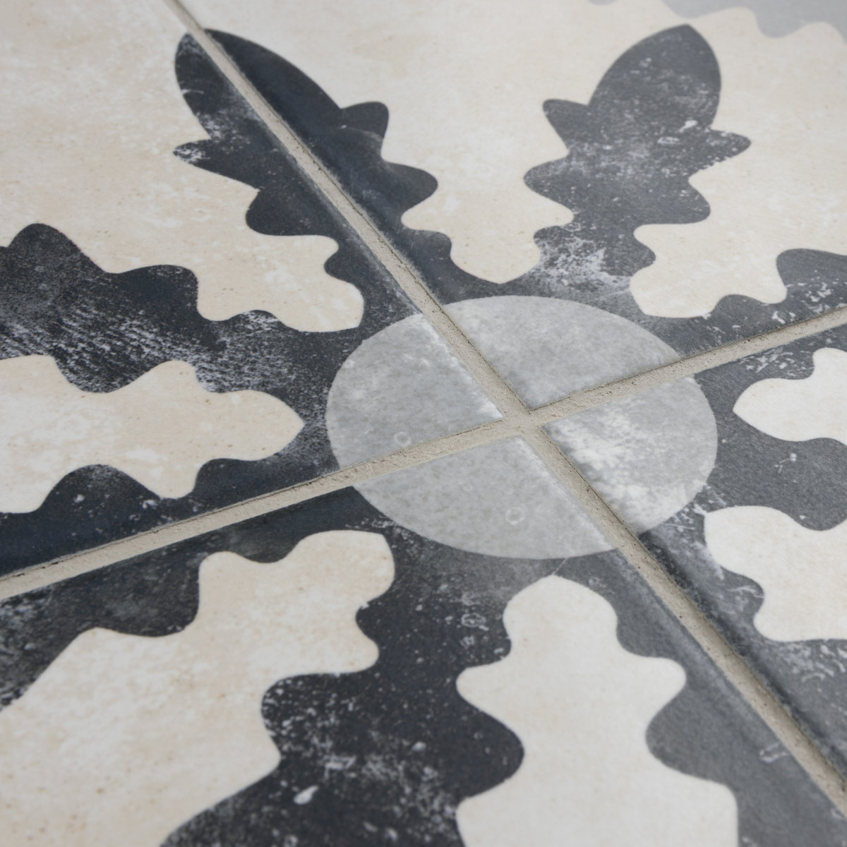 Merola Tile Evoque Monastery 10" x 10" Porcelain Patterned Wall & Floor ...