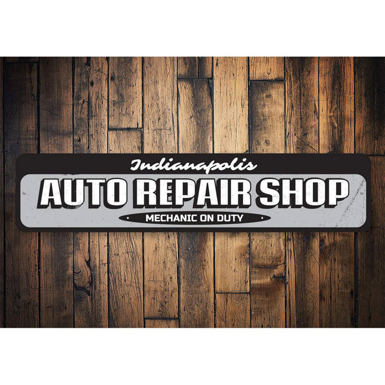Lizton Sign Shop, Inc Auto Repair Shop Sign - 6" X 24" - Wayfair Canada