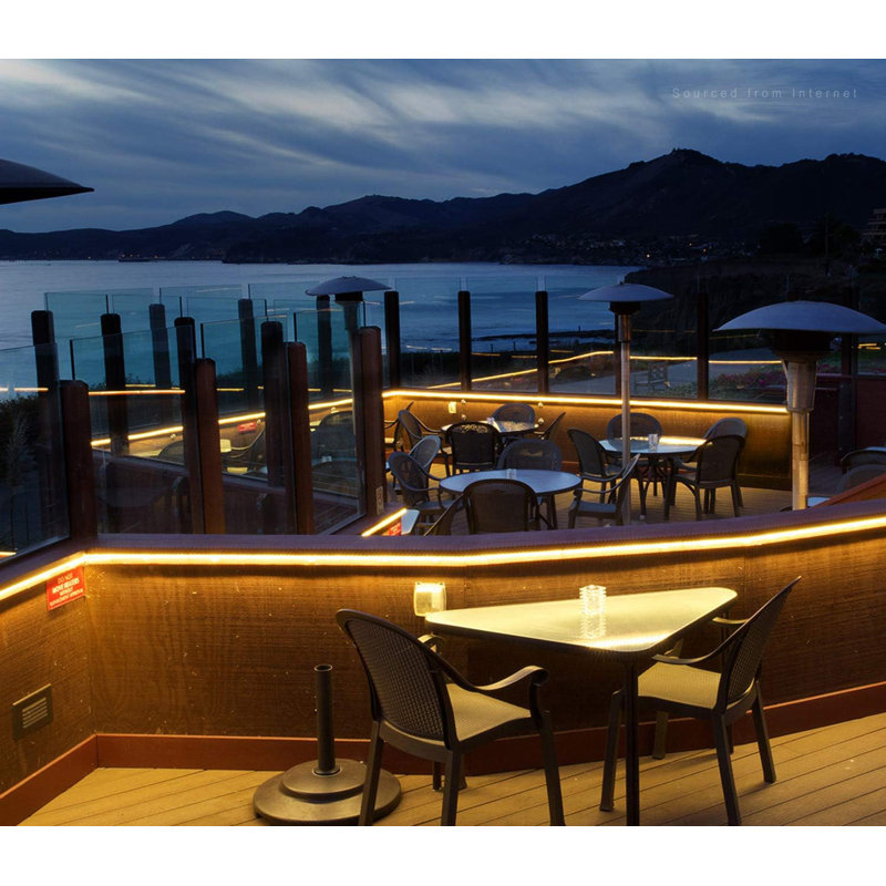 The Holiday Aisle® 50FT LED Rope Lights Outdoor, IP67 Waterproof, AC ...