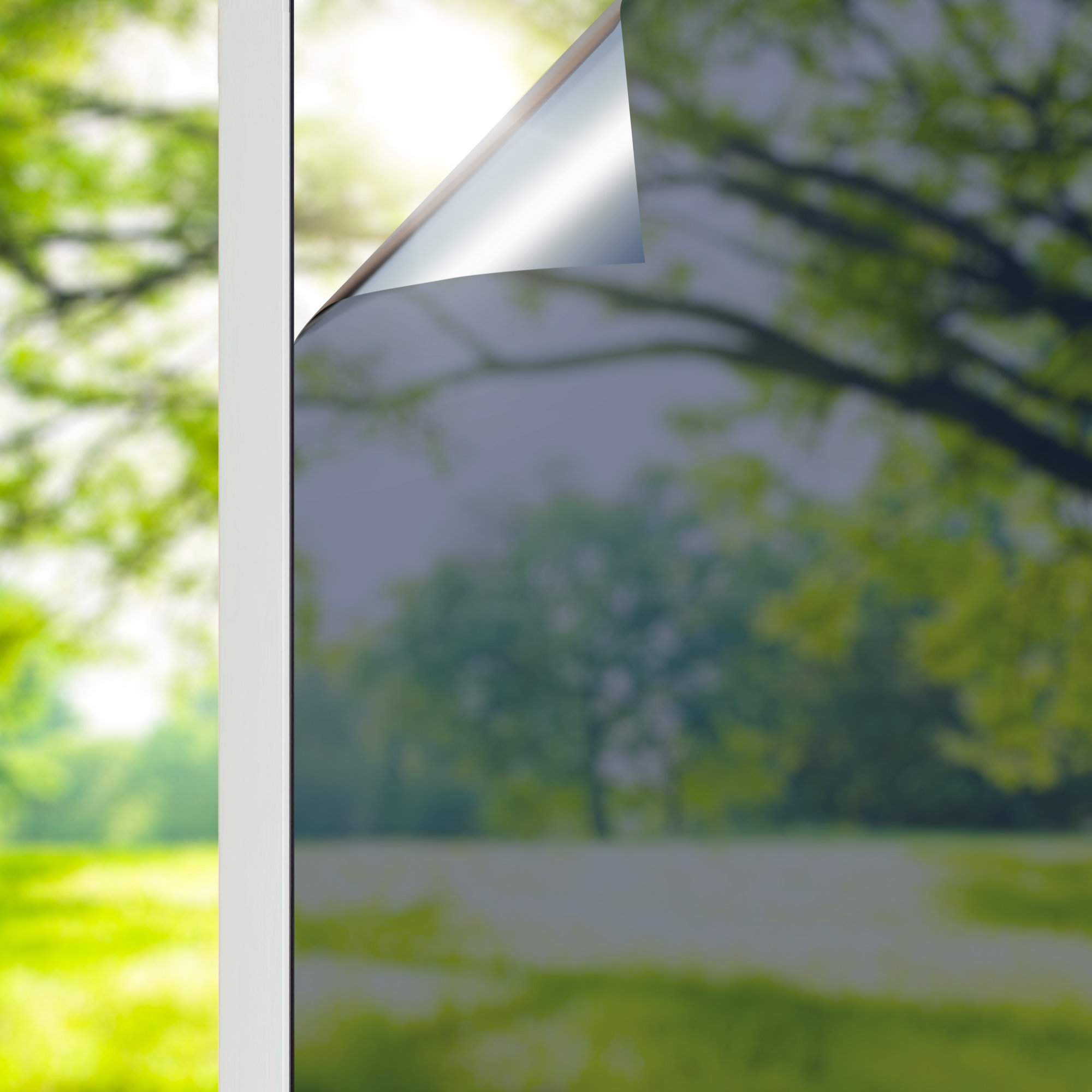 HIDBEA One Way Privacy with Heat Control Non-Wall Damaging Window Decal ...