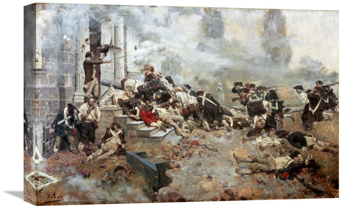 Global Gallery 'Attack Upon the Chew House' by Howard Pyle Painting ...