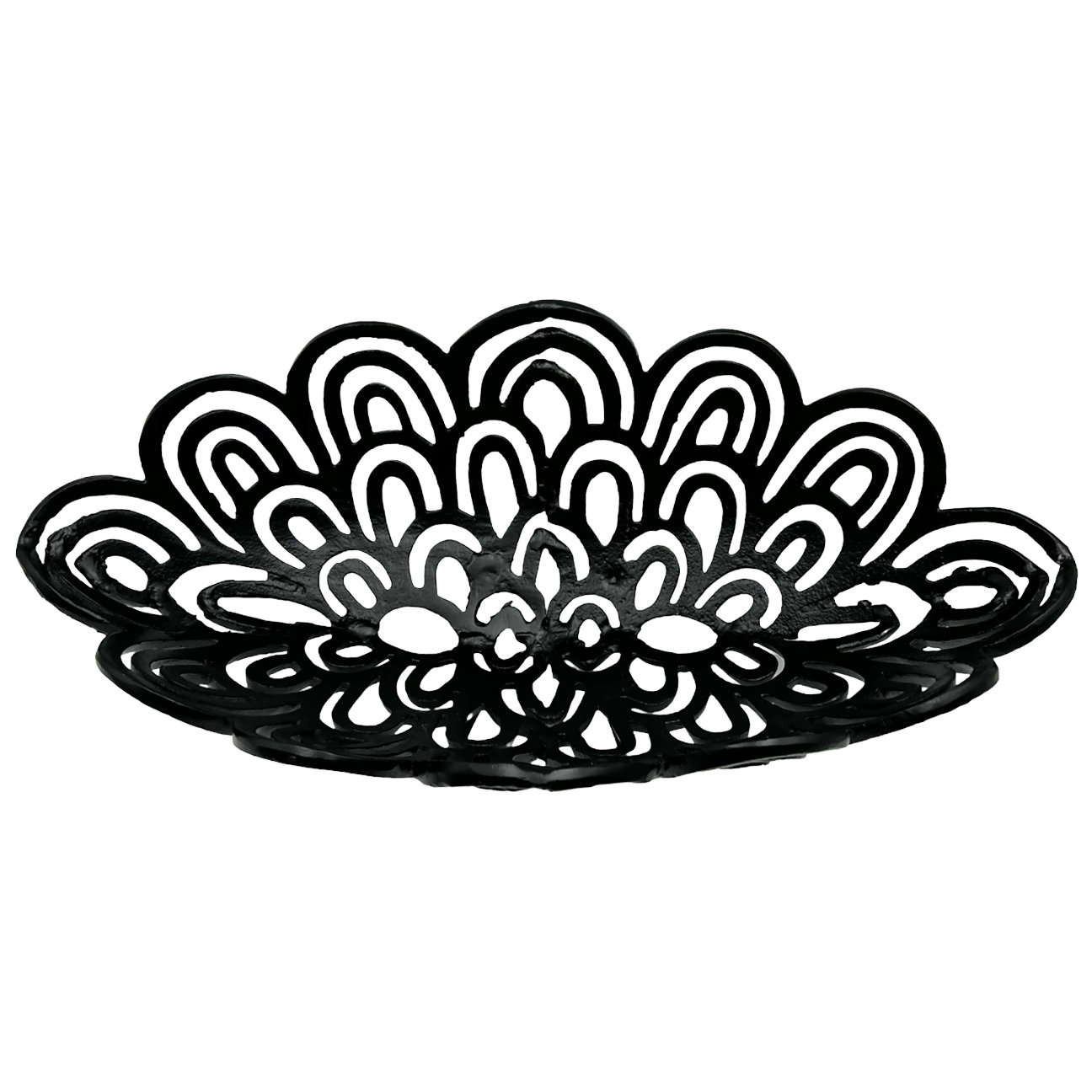 Winston Porter Decorative Handmade Aluminum Peacock Feather Bowl in ...