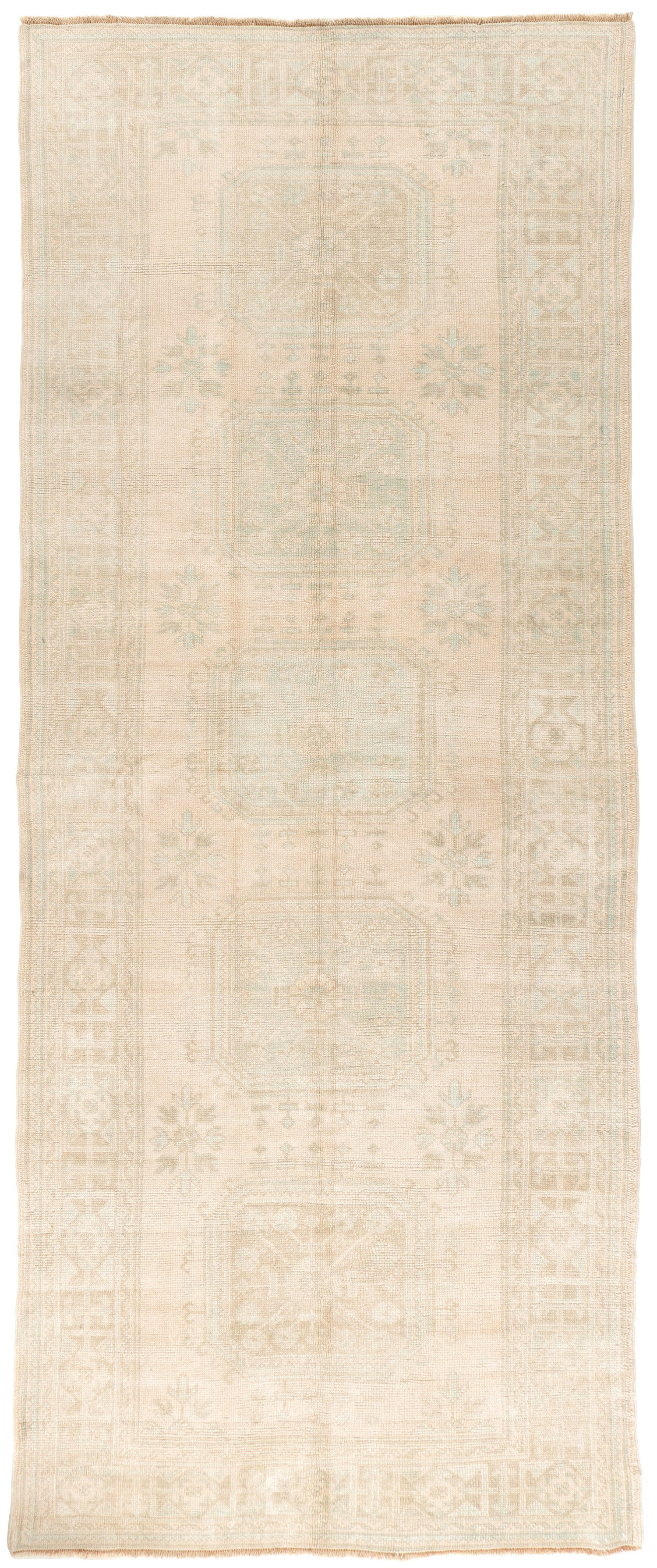 Lavender Oriental Carpets One-of-a-Kind Runner 4'7 x 11'3" 1940s Wool ...