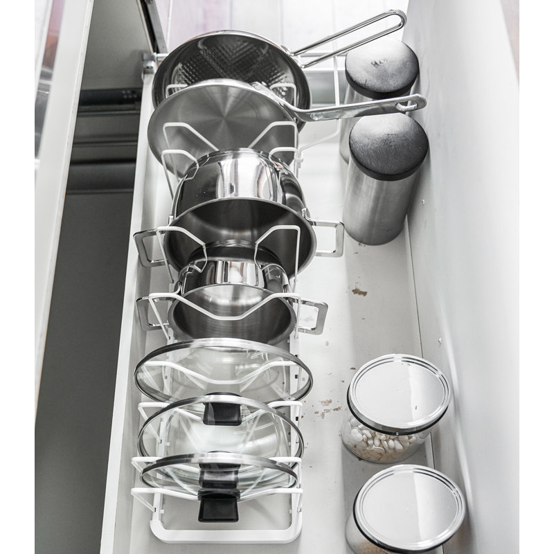 Yamazaki USA Tower Yamazaki Home Adjustable Lid & Pan Organizer ...