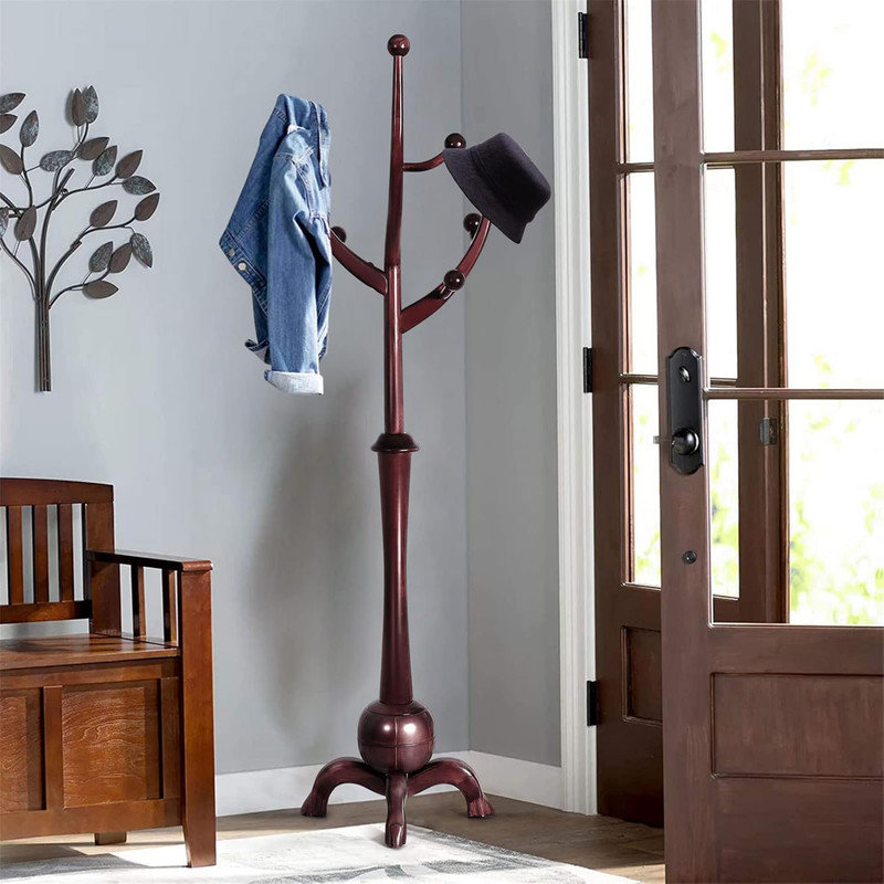 Fabhob Coat Rack Freestanding Coat Tree Stand with 12 Hooks | Wayfair