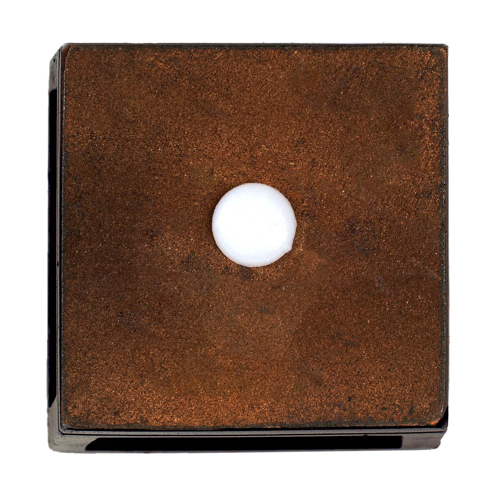 Outwater 4-1/2in H x 4in Sq Stained Espresso Solid Hardwood Square Bun ...