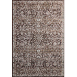 Amber Lewis x Loloi Machine Washable Josie Earth / Natural Area Rug ...