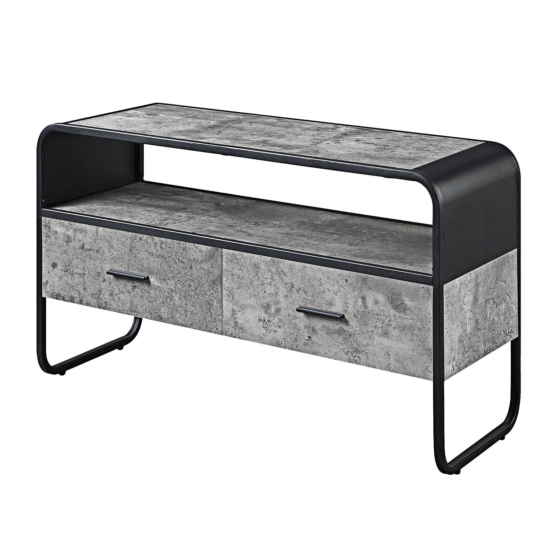Trent Austin Design® Metal Frame TV Stand With Storage Drawers | Wayfair