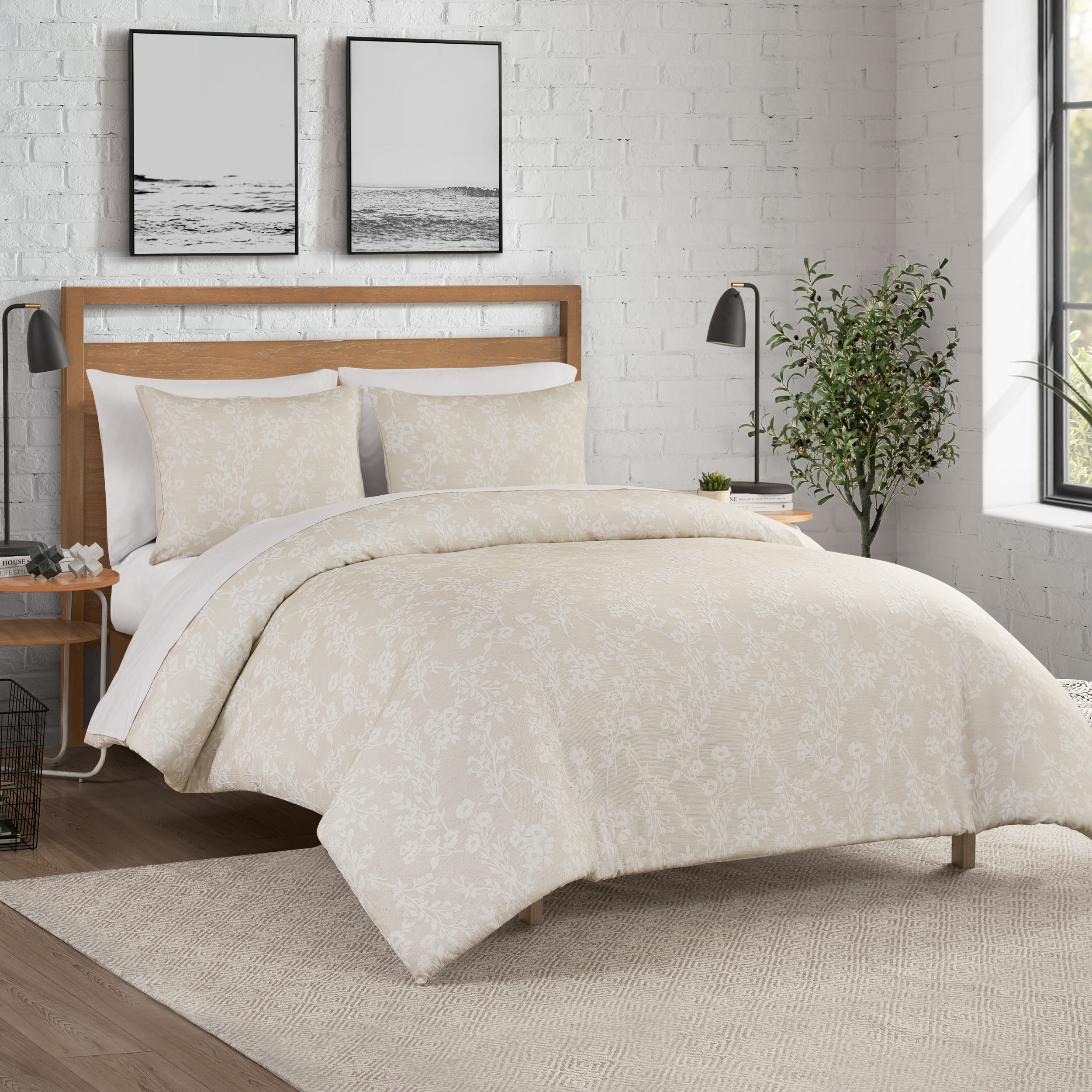 Lucky Brand Ava Floral Jacquard Duvet Sets & Reviews | Wayfair