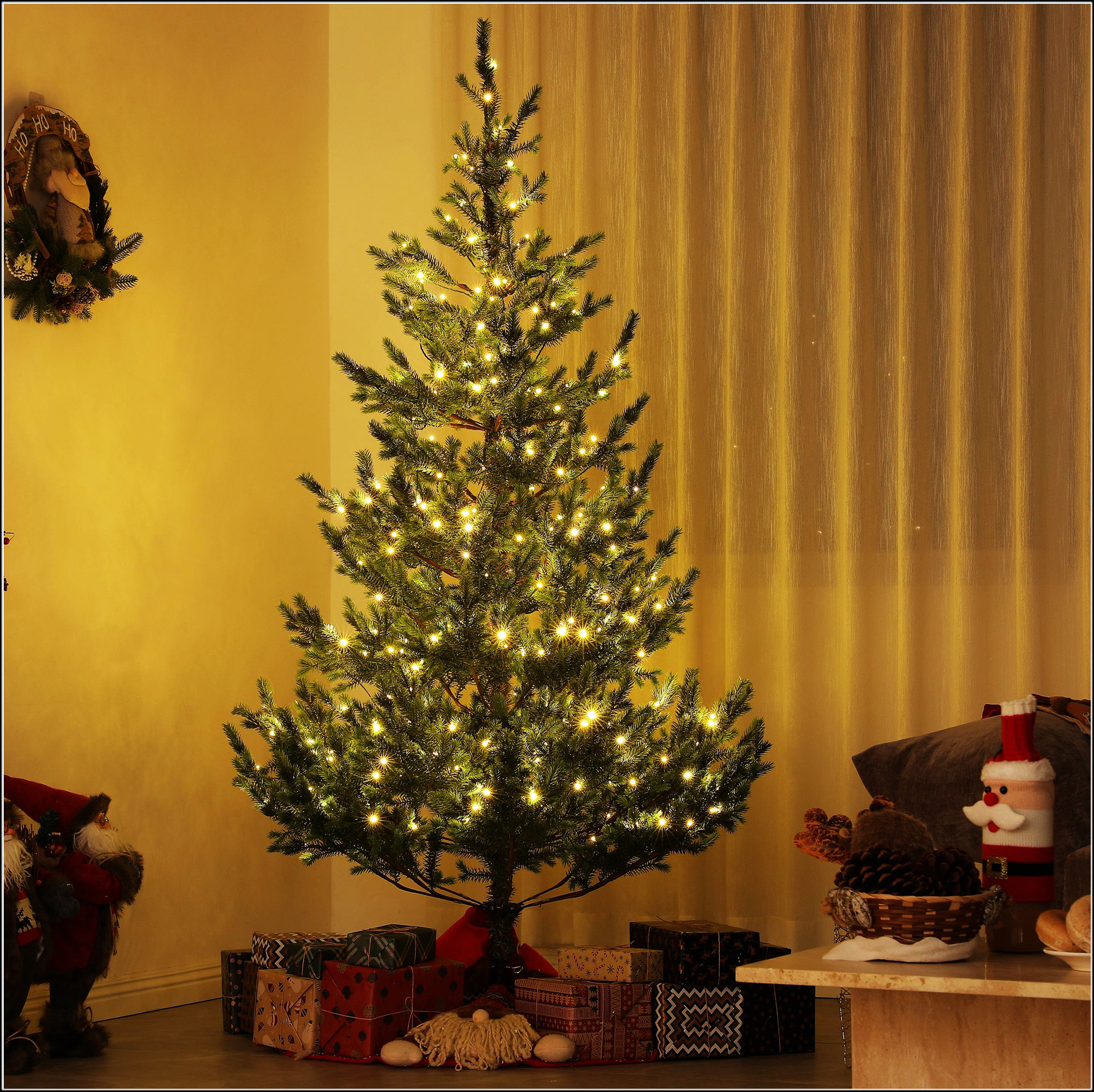 The Holiday Aisle® 6ft Artificial Prelit Christmas Tree, Sparse ...
