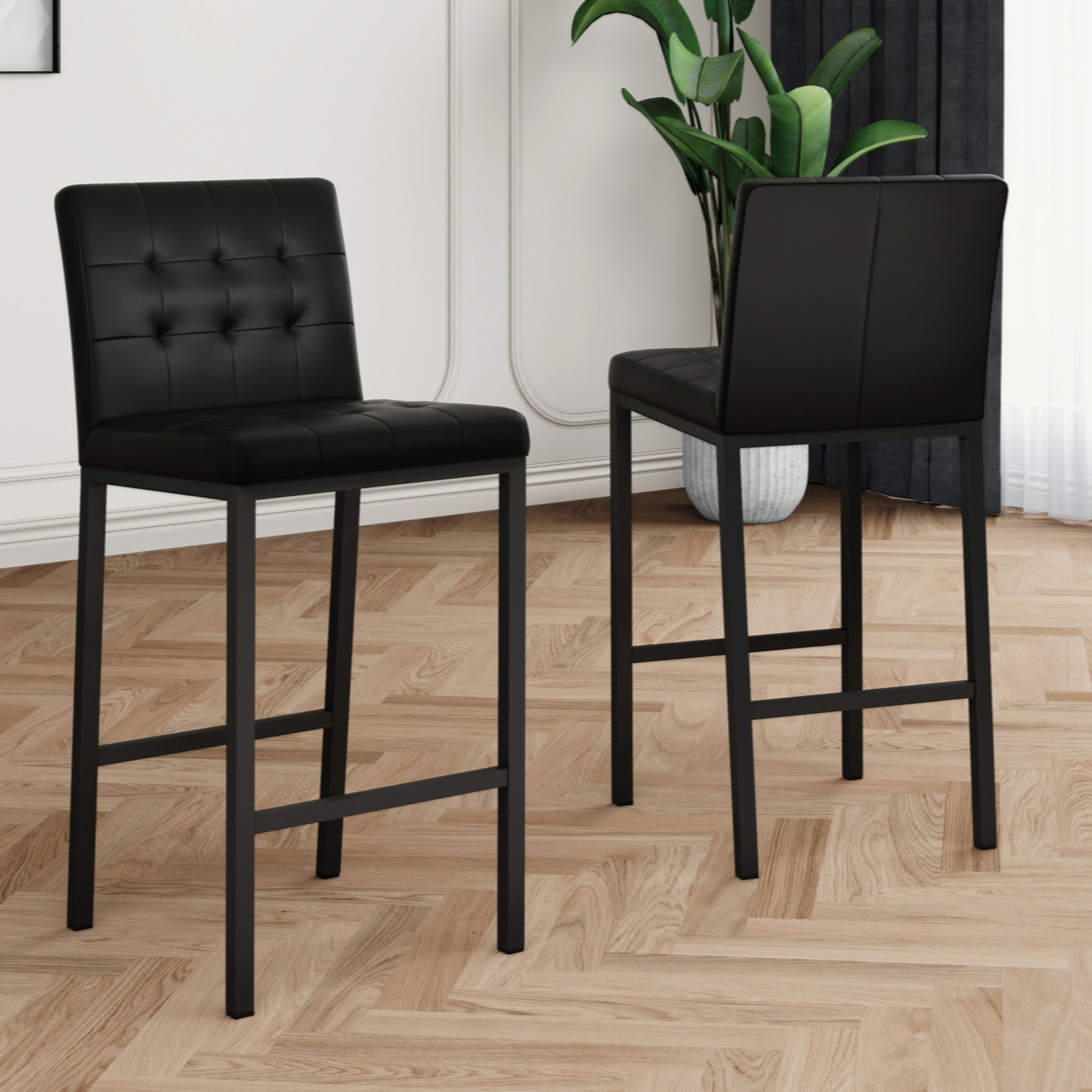 Corrigan Studio Modern Design High Stool Metal Legs Kitchen Restaurant ...