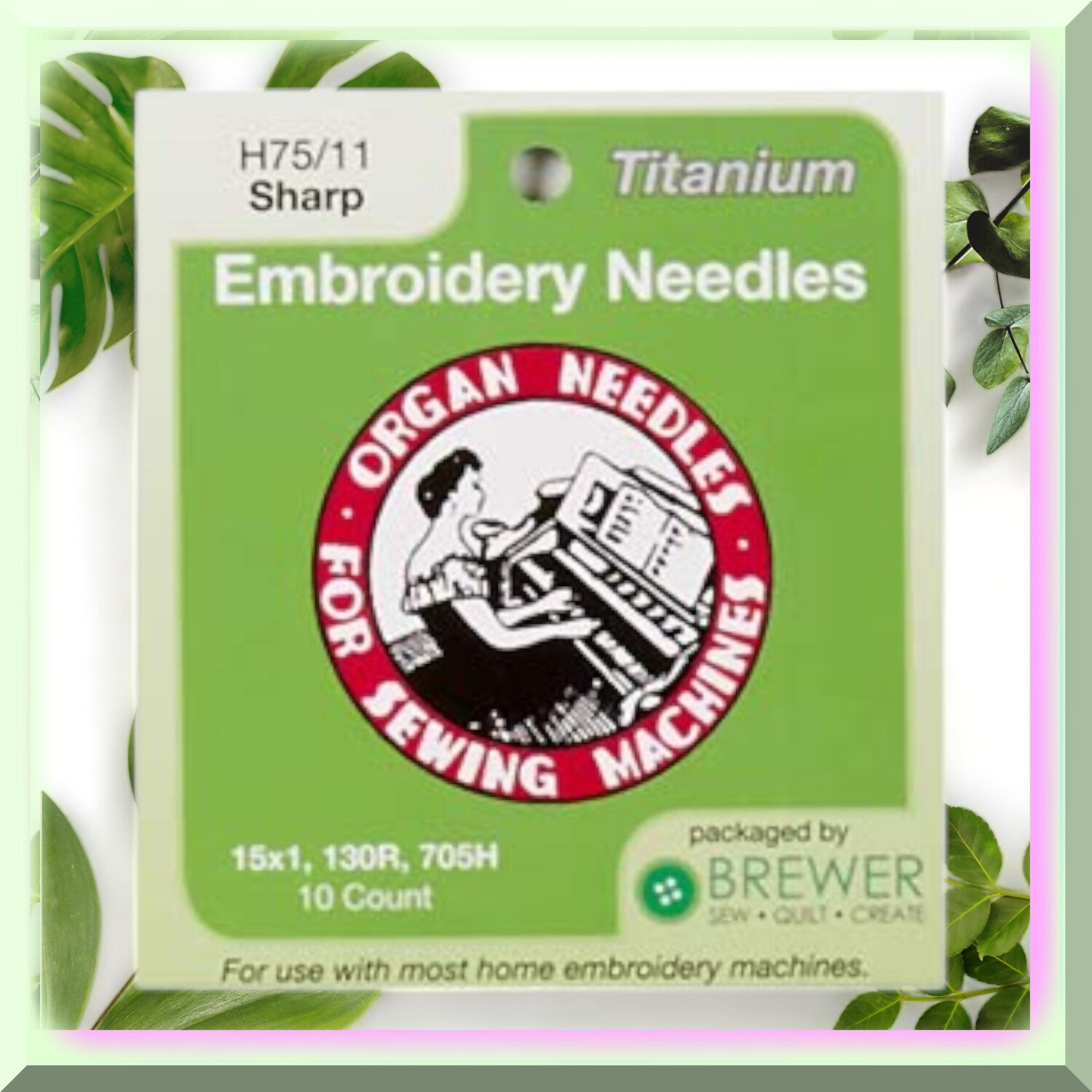 BRBCA Titanium Flat Shank Embroidery Needles 75/11 | Wayfair
