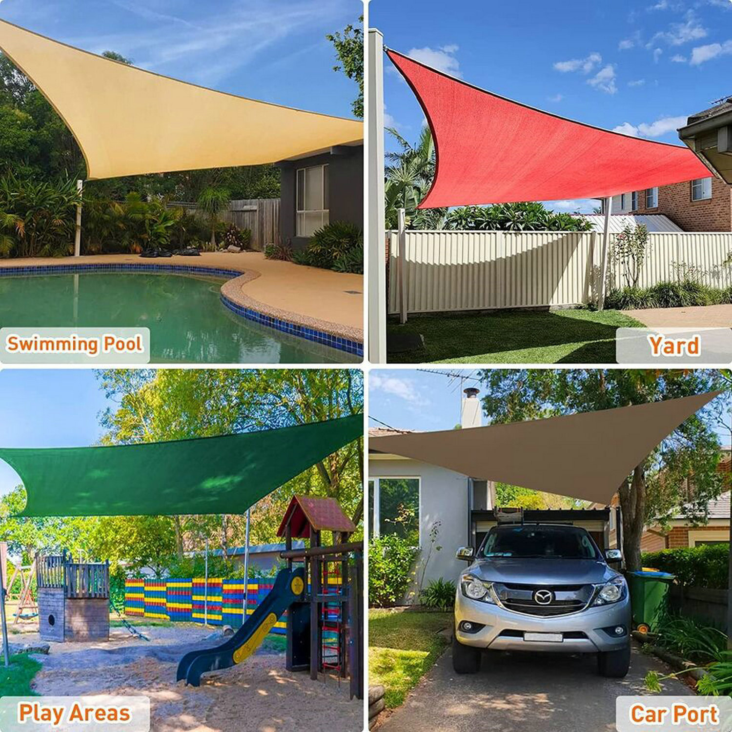 Costyle Triangle 9' x 19' Shade Sail | Wayfair