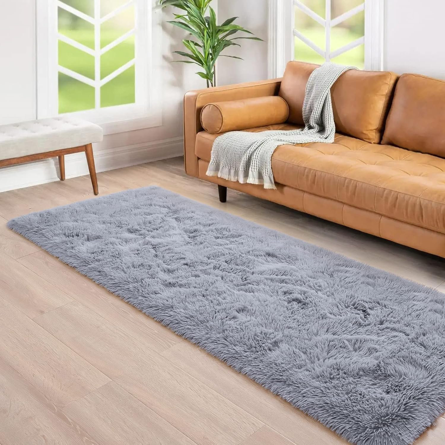 Mercer41 Soft Area Rug Fluffy Rugs For Living Room Bedroom Decor ...