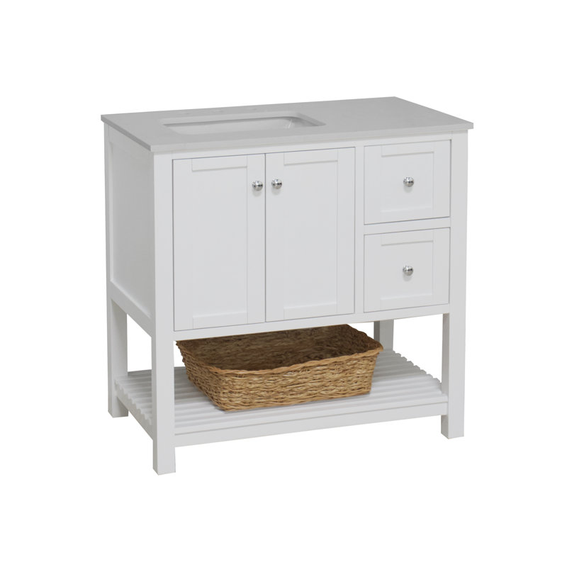 Three Posts™ Binne 36'' Free Standing Single Bathroom Vanity with Top ...